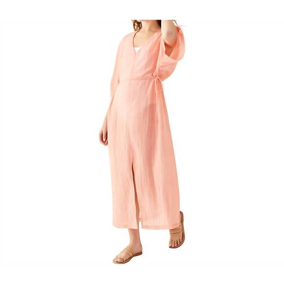 Mersea | Dresses | New Mersea Breezy Kaftan Dress In Coral | Poshmark